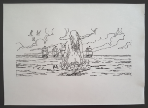 [RENDER] – Manara – Gulliveriana – LadyDraw – The Wall Drawing Machine